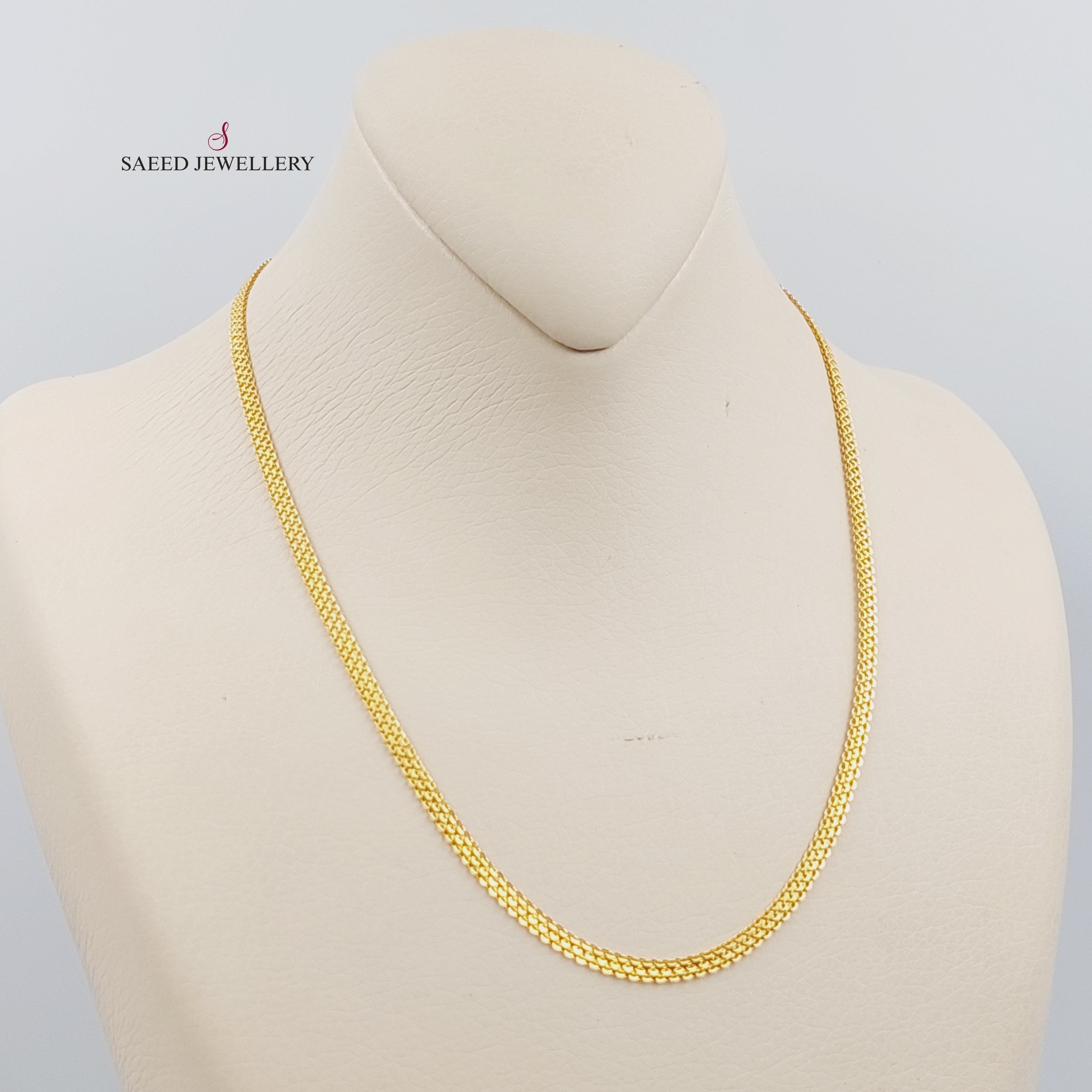 21K 45cm Fansy Medium Thickness Chain – Saeed Jewelry