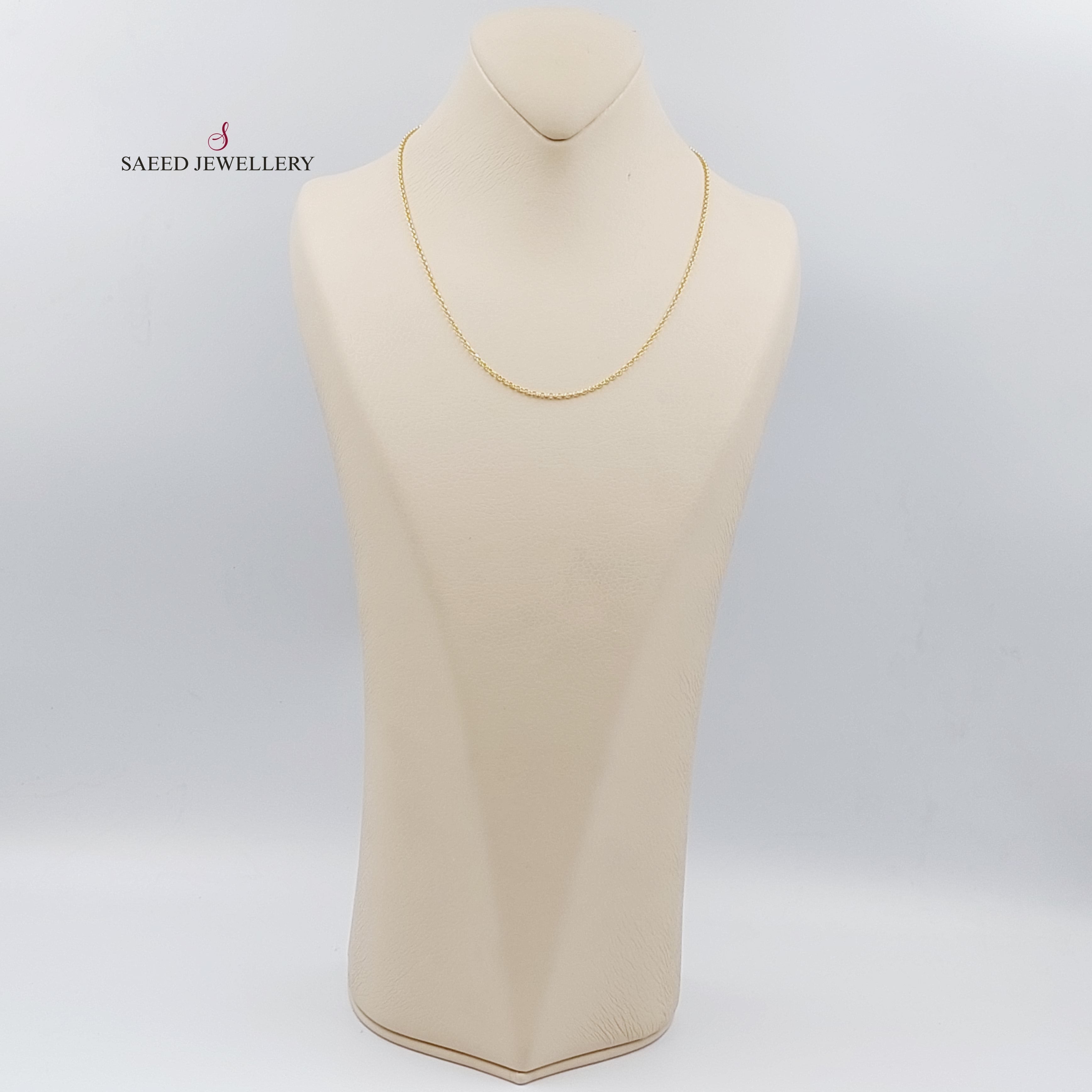 21K 45cm Zarad Medium Thickness Chain – Saeed Jewelry