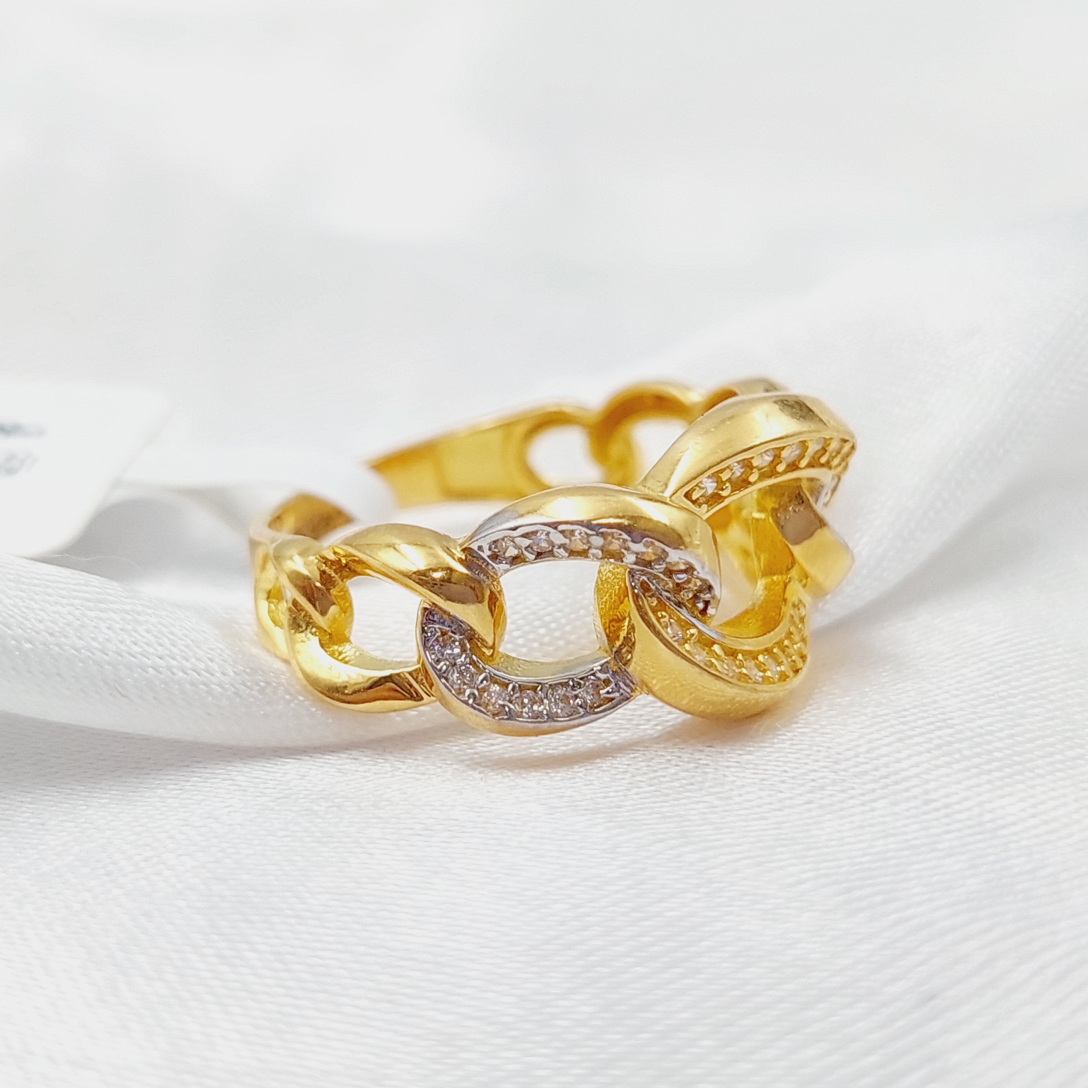 21K Chain Ring – Saeed Jewelry