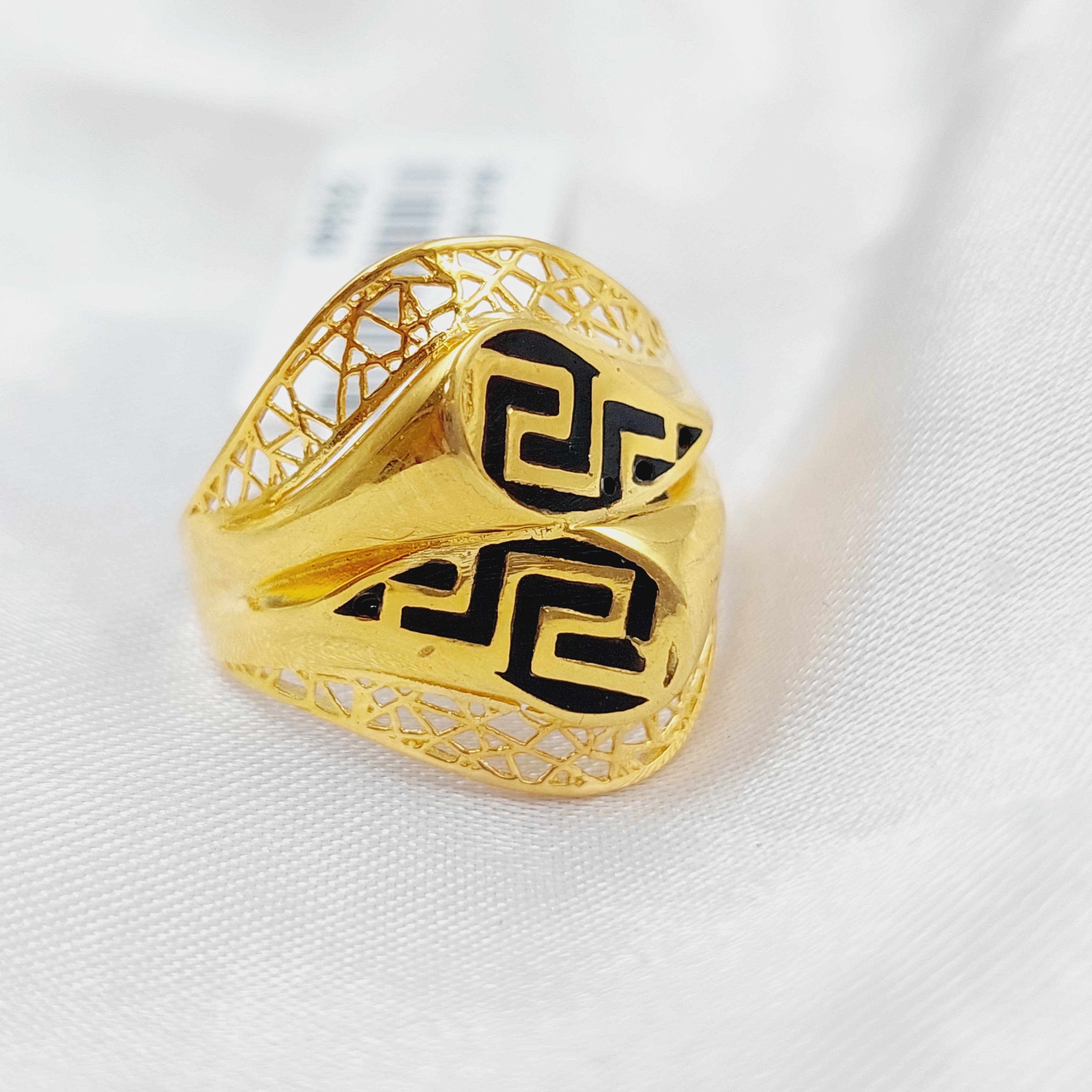 21K Fancy Enamel Ring – Saeed Jewelry