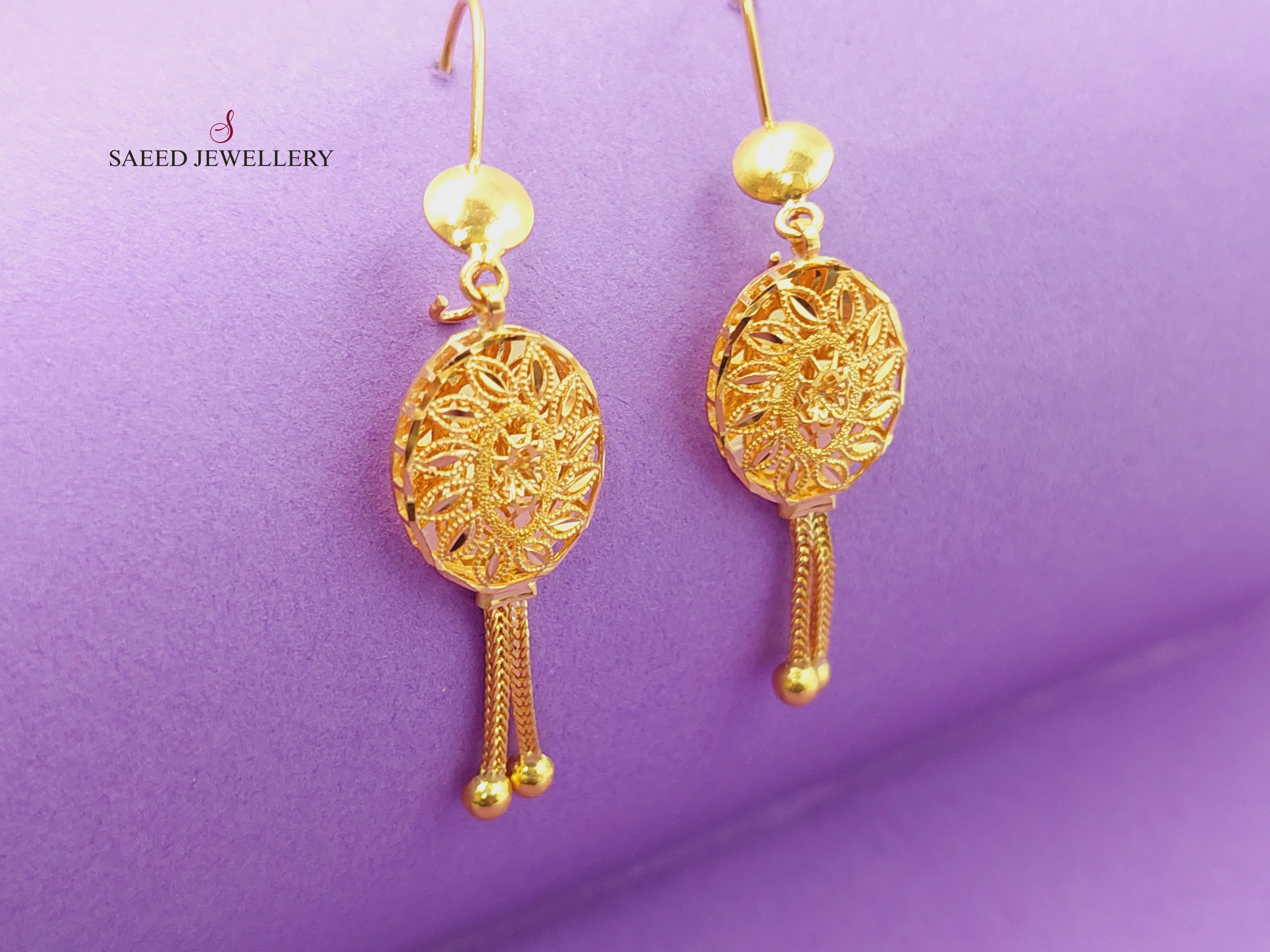 21K Kuwaiti Earrings – Saeed Jewelry