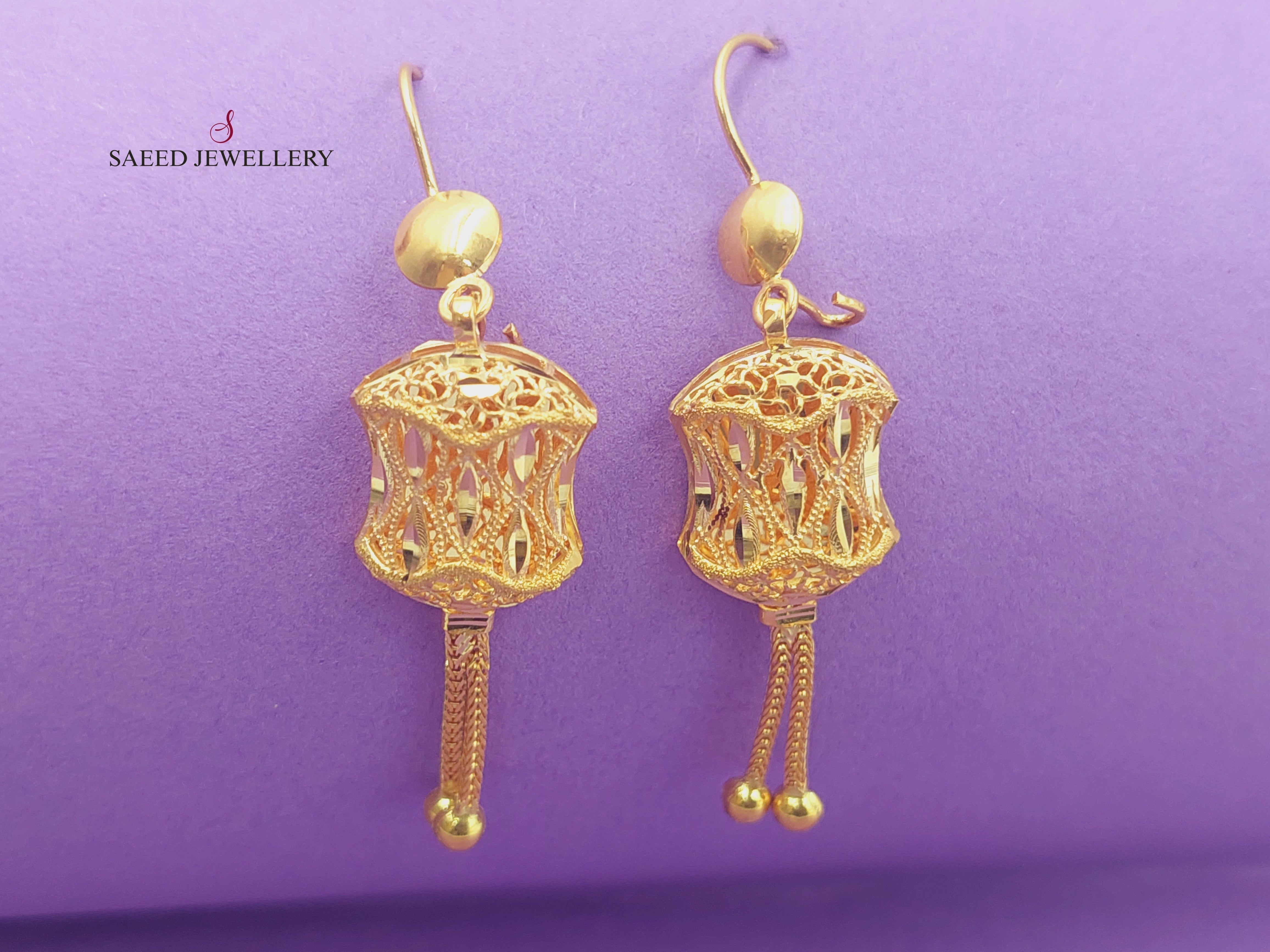 21K Kuwaiti Earrings – Saeed Jewelry