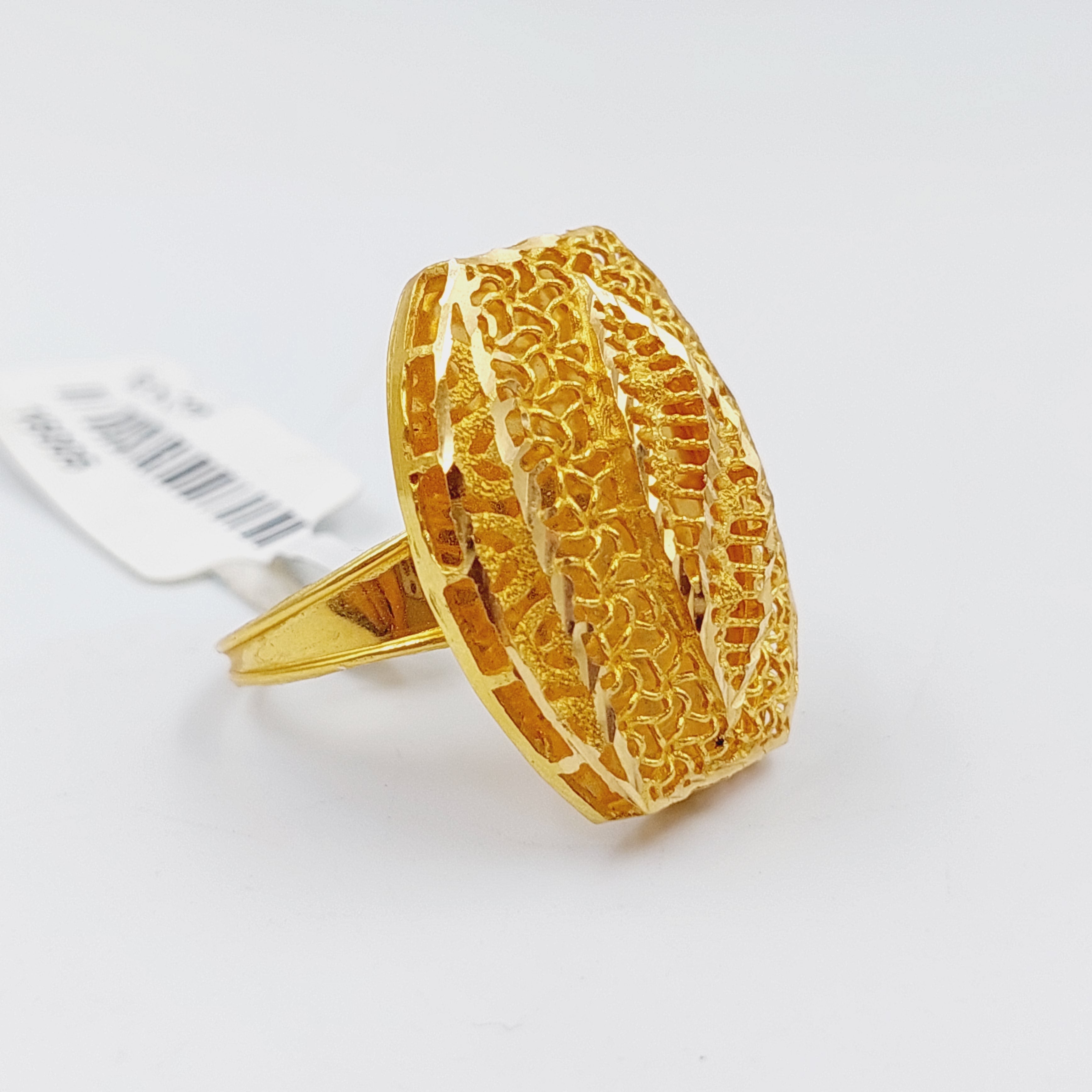 Luxury 21K Gold Kuwaiti Ring | Saeed Jewelry
