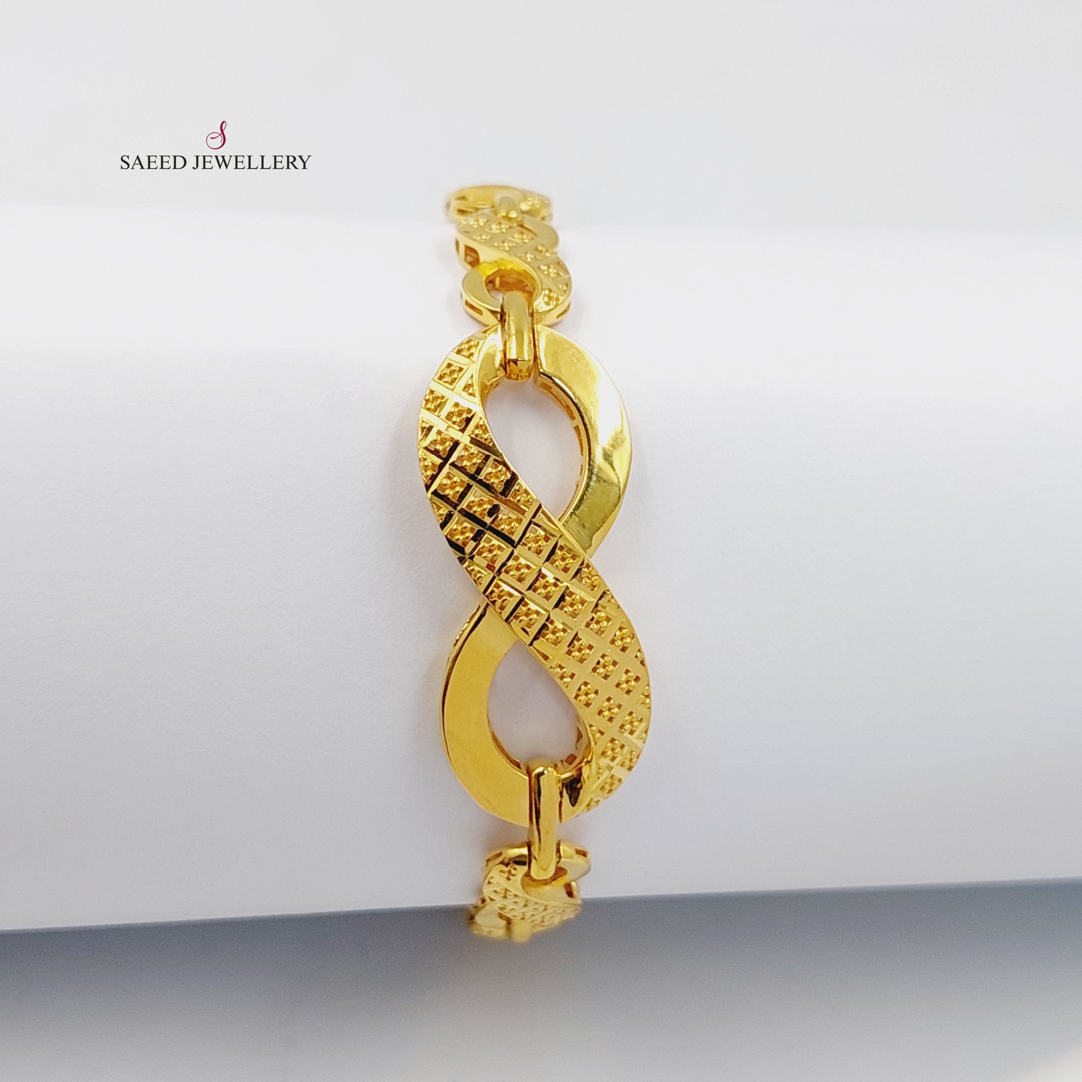 21K Engraved Infinite Bracelet – Saeed Jewelry