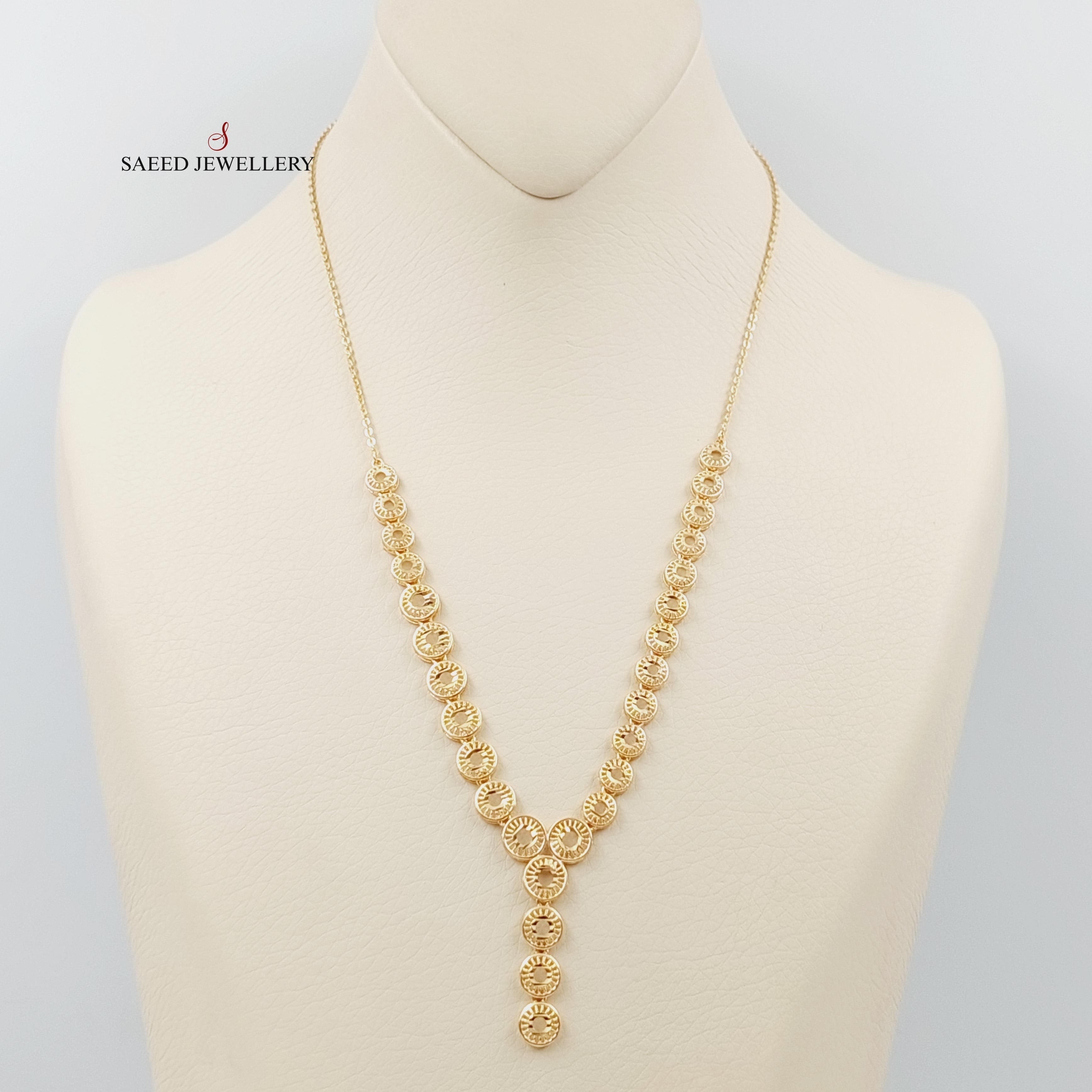 Luxury 21K Gold Kuwaiti Necklace | Saeed Jewelry