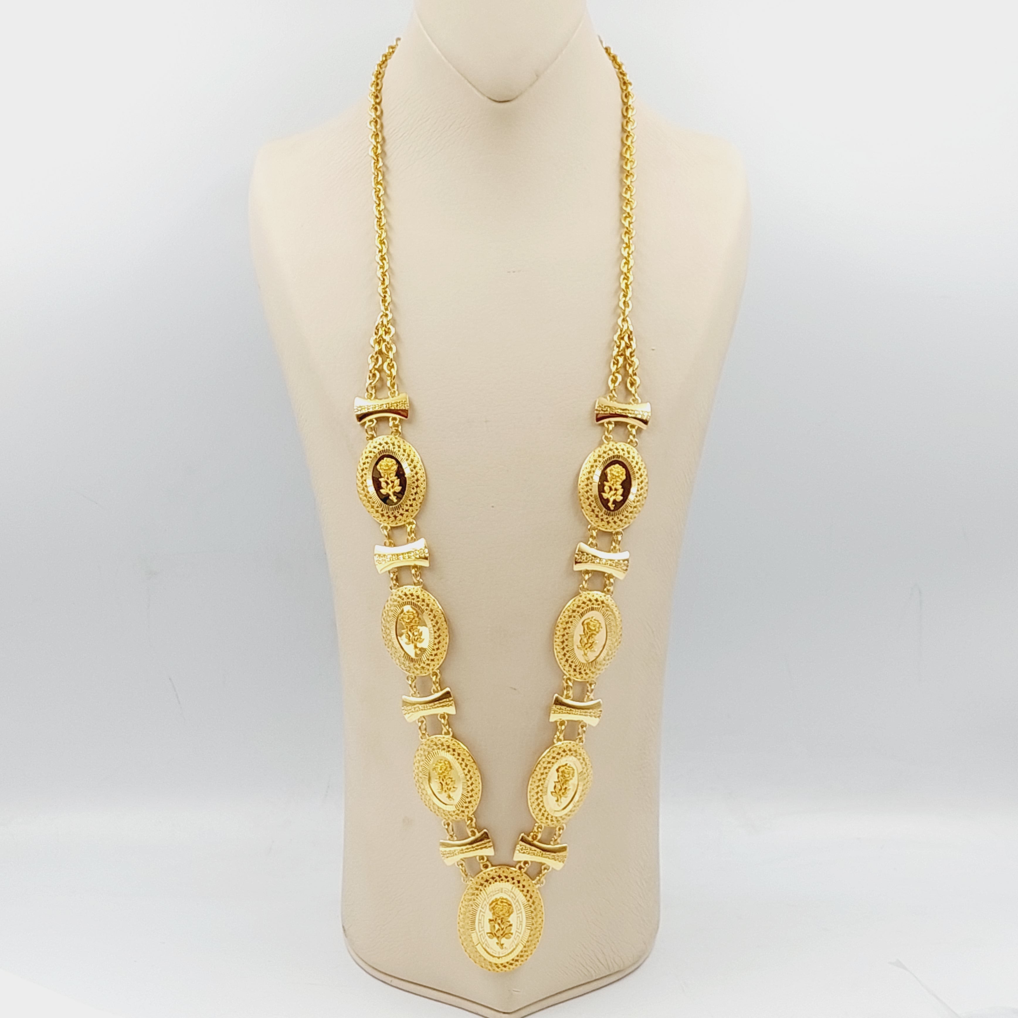 21K Ounce Long Necklace – Saeed Jewelry