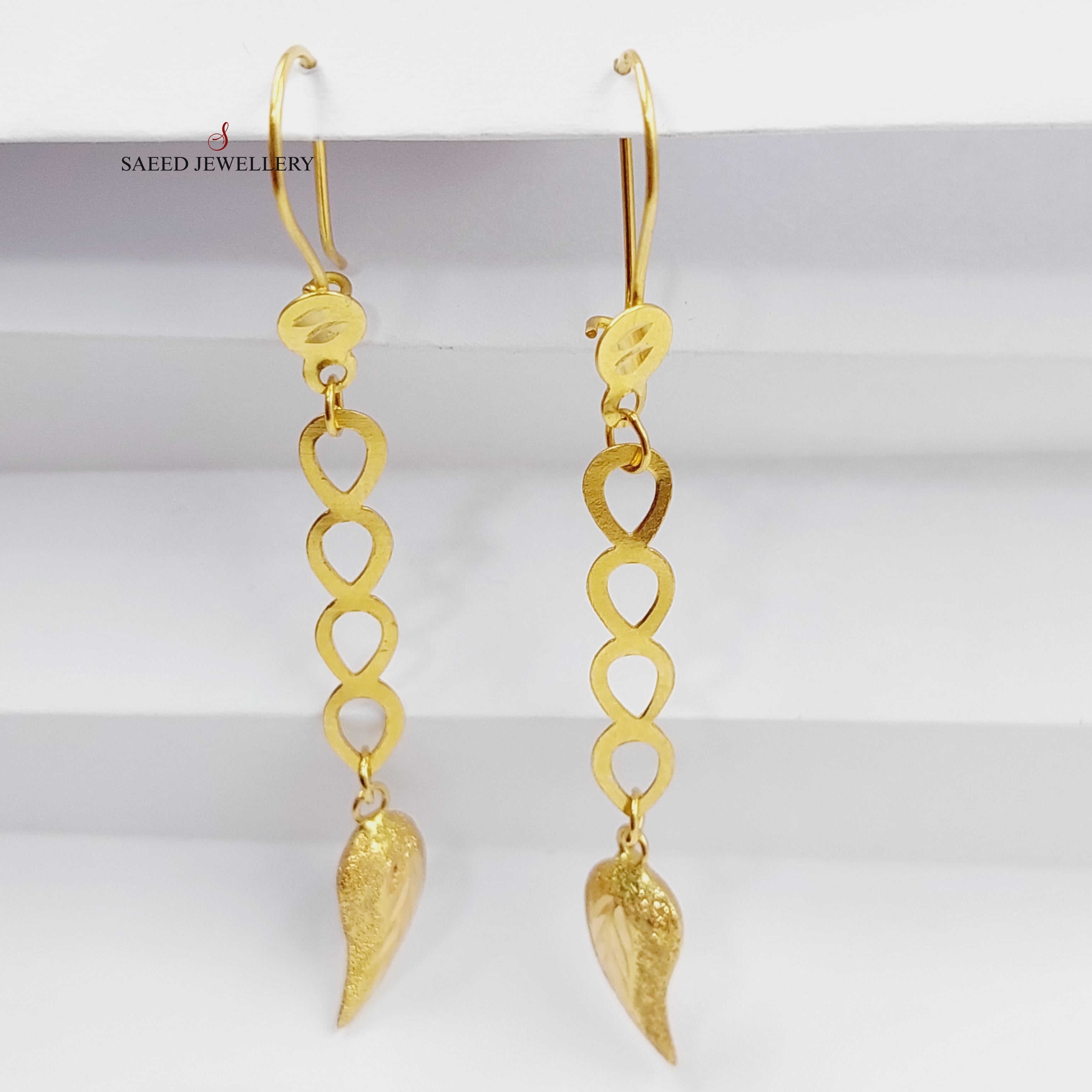 21K Shankle Almond Earrings – Saeed Jewelry