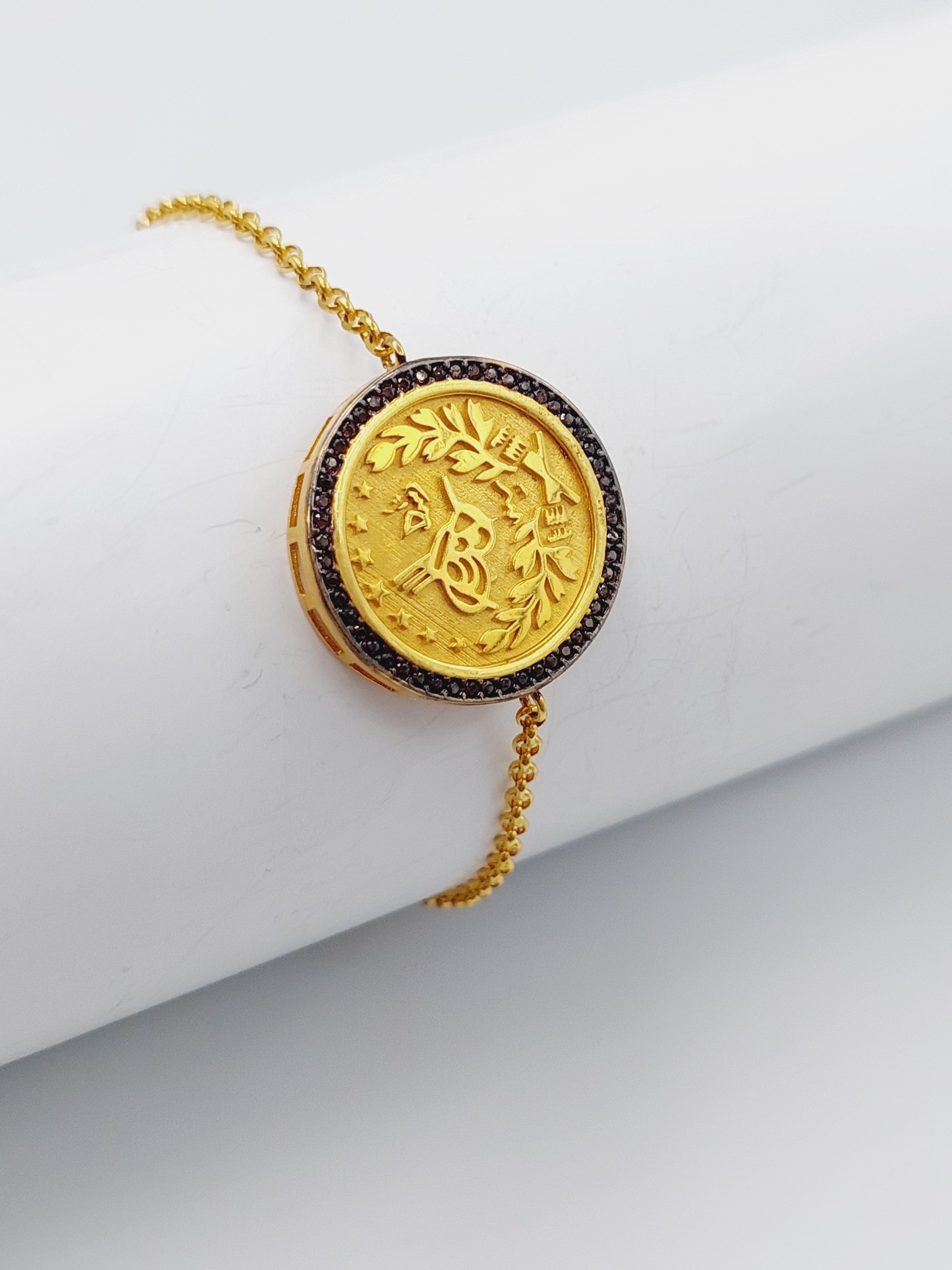 21K Zircon Studded Rashadi Bracelet – Saeed Jewelry